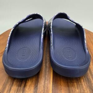 OOFOS | Shoes | Oofos Ooahh Sandals Mens 9 Blue Silver Snake Print Slip ...